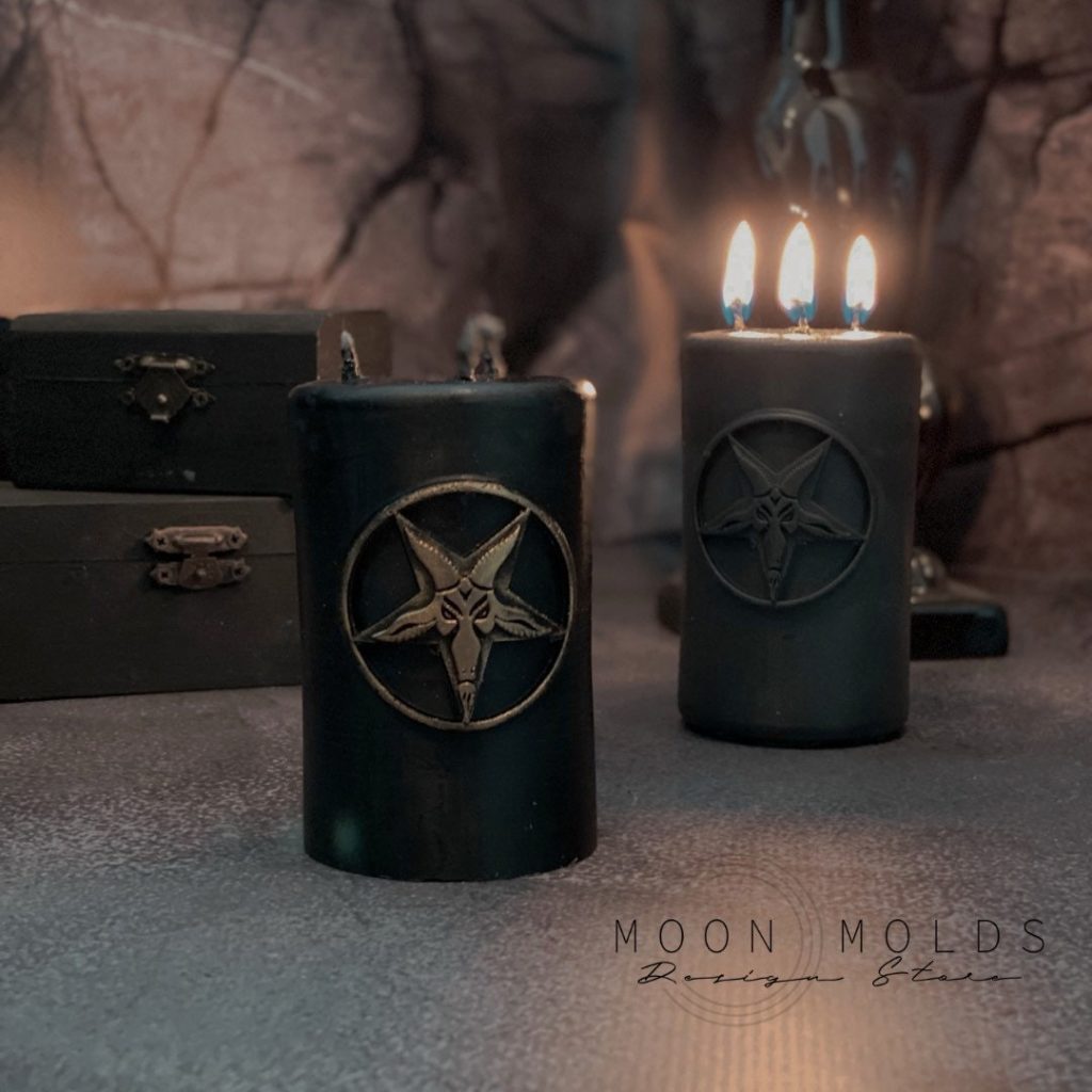 Baphomet Candle Silicone Mold - LILITH Magic Molds