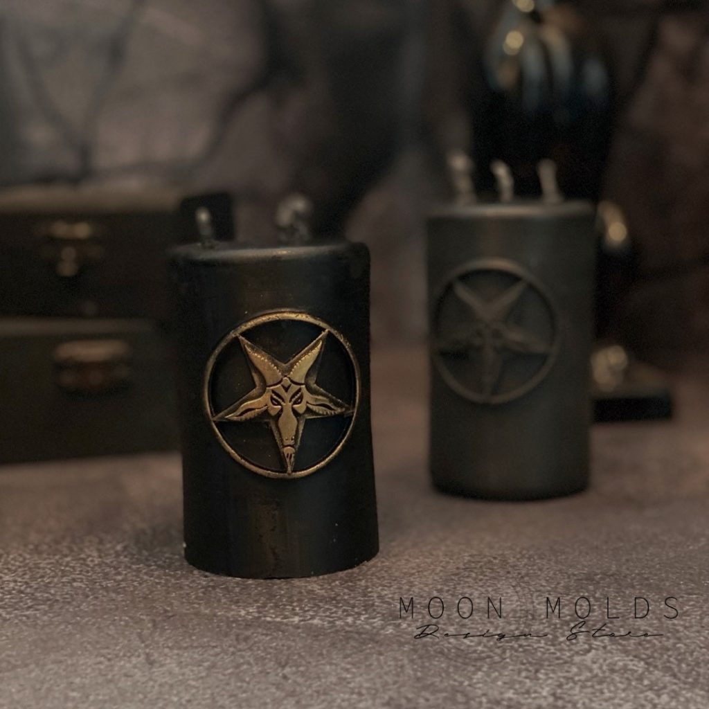 Baphomet Candle Silicone Mold - LILITH Magic Molds